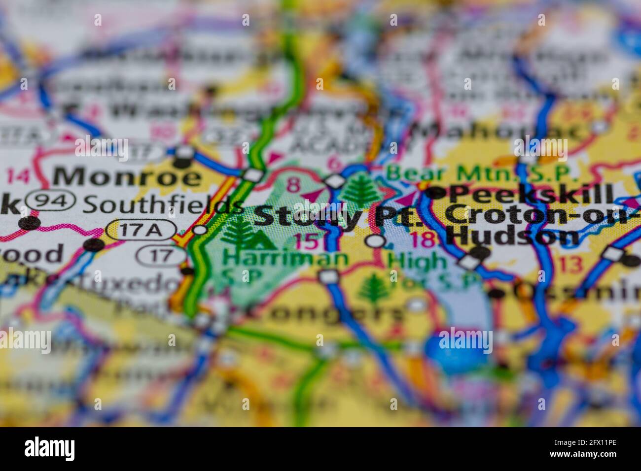 Stony point new york map hi-res stock photography and images - Alamy