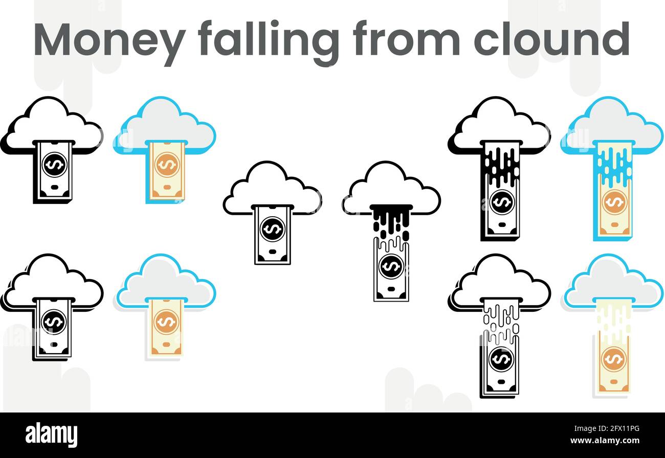 Make it rain money Stock Vector Images - Alamy