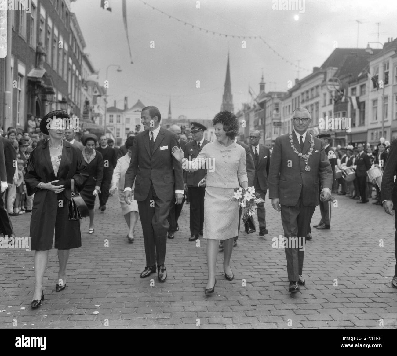 Princess Beatrix and Prince Claus visited Breda, May 21, 1966, visits ...