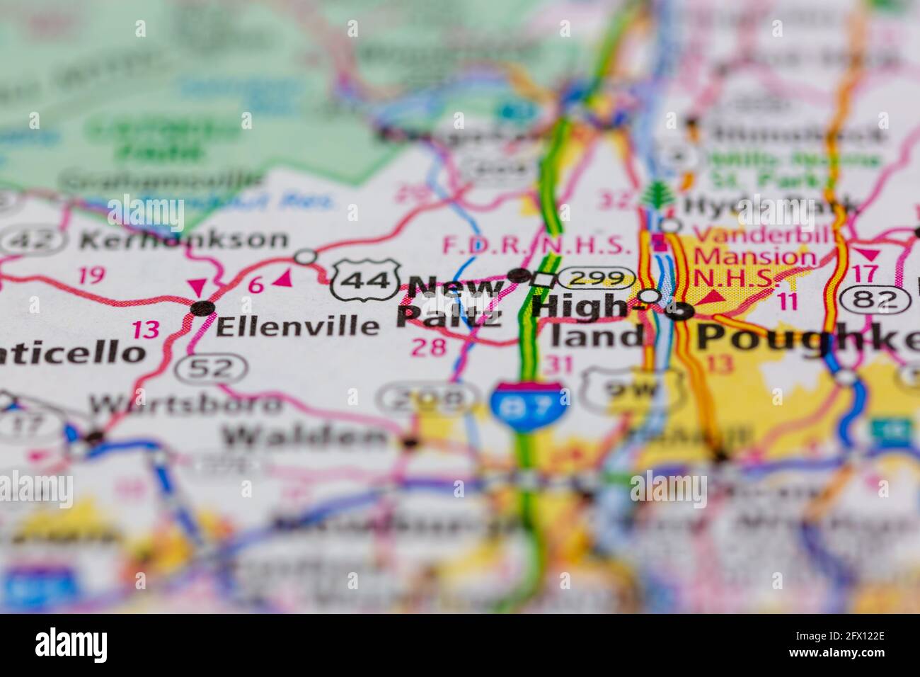 New paltz on a map hi-res stock photography and images - Alamy