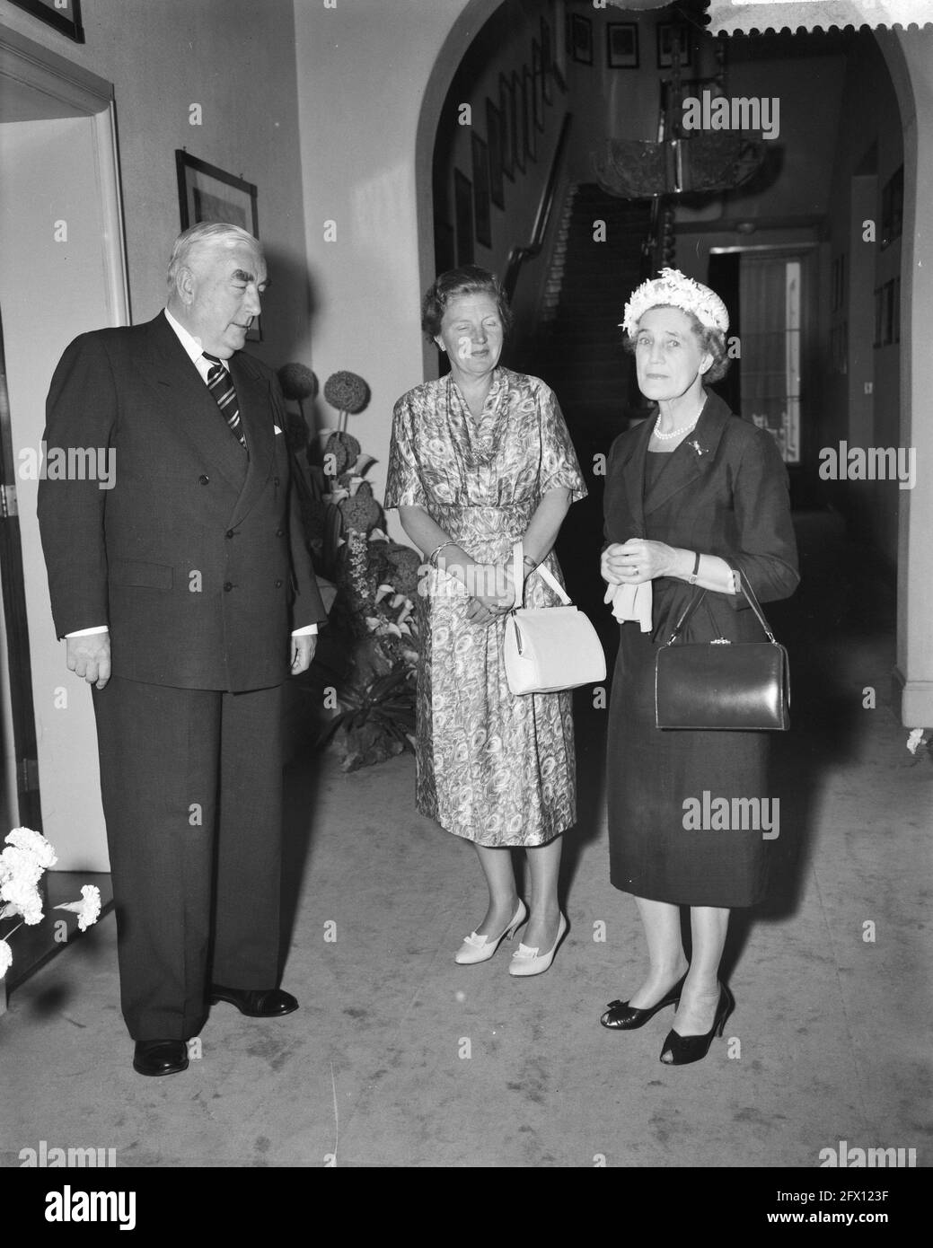 Queen Juliana receives Australian Prime Minister R.G. Menzies and his ...