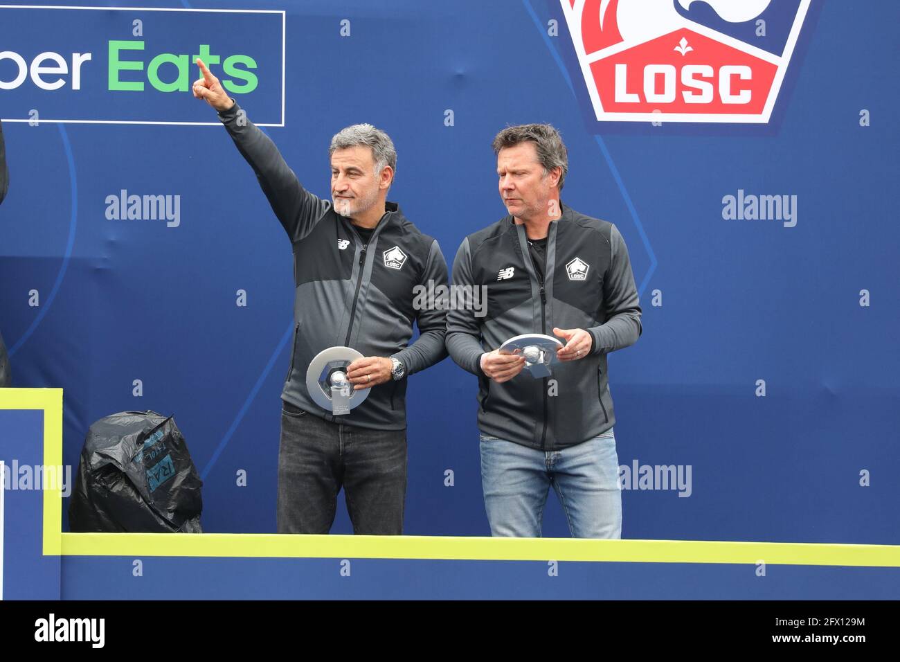 Celebration LOSC Lille the 2021 French Championship title on May 24 ...