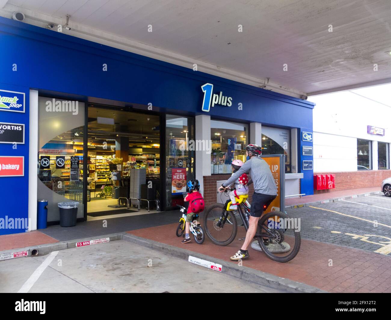 convenience store or shop at an Engen petrol station with a family ...
