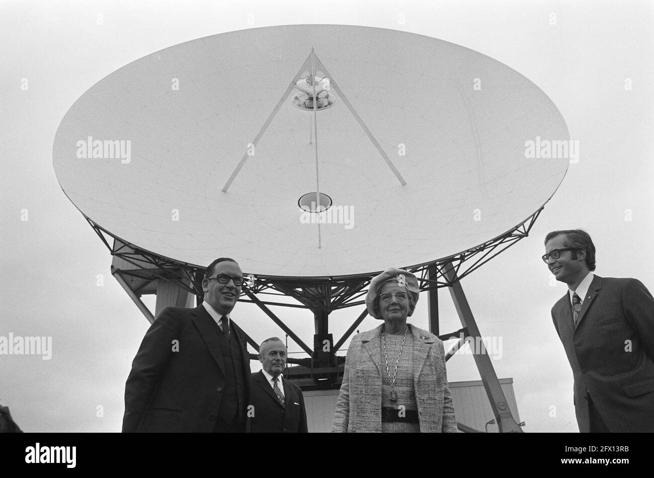 Queen Juliana opens with phone call ground station for satellite ...