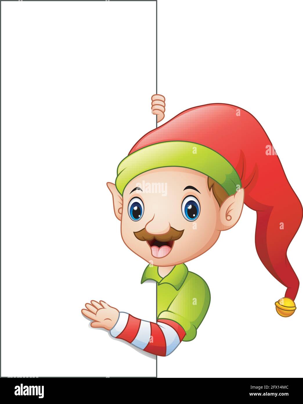 Christmas elf showing sign hi-res stock photography and images - Alamy