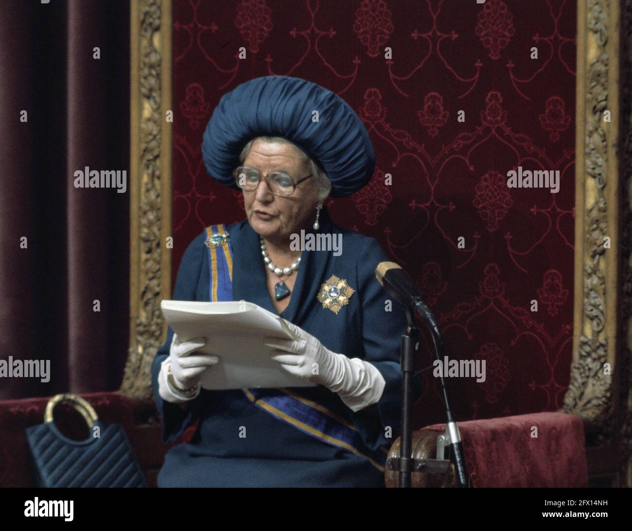 Queen juliana reading throne speech hi-res stock photography and images ...