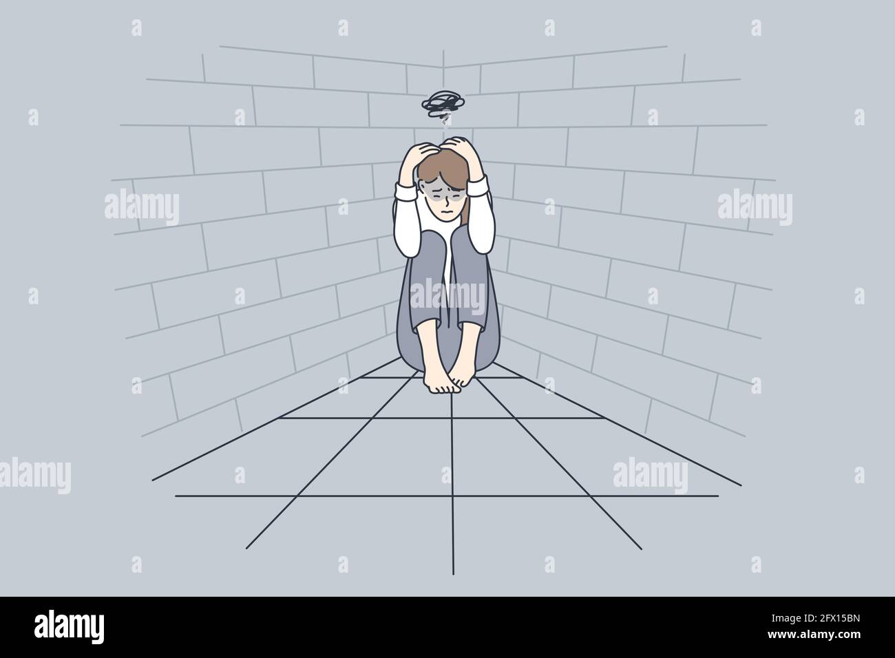 People sitting down on the floor Stock Vector Images - Alamy