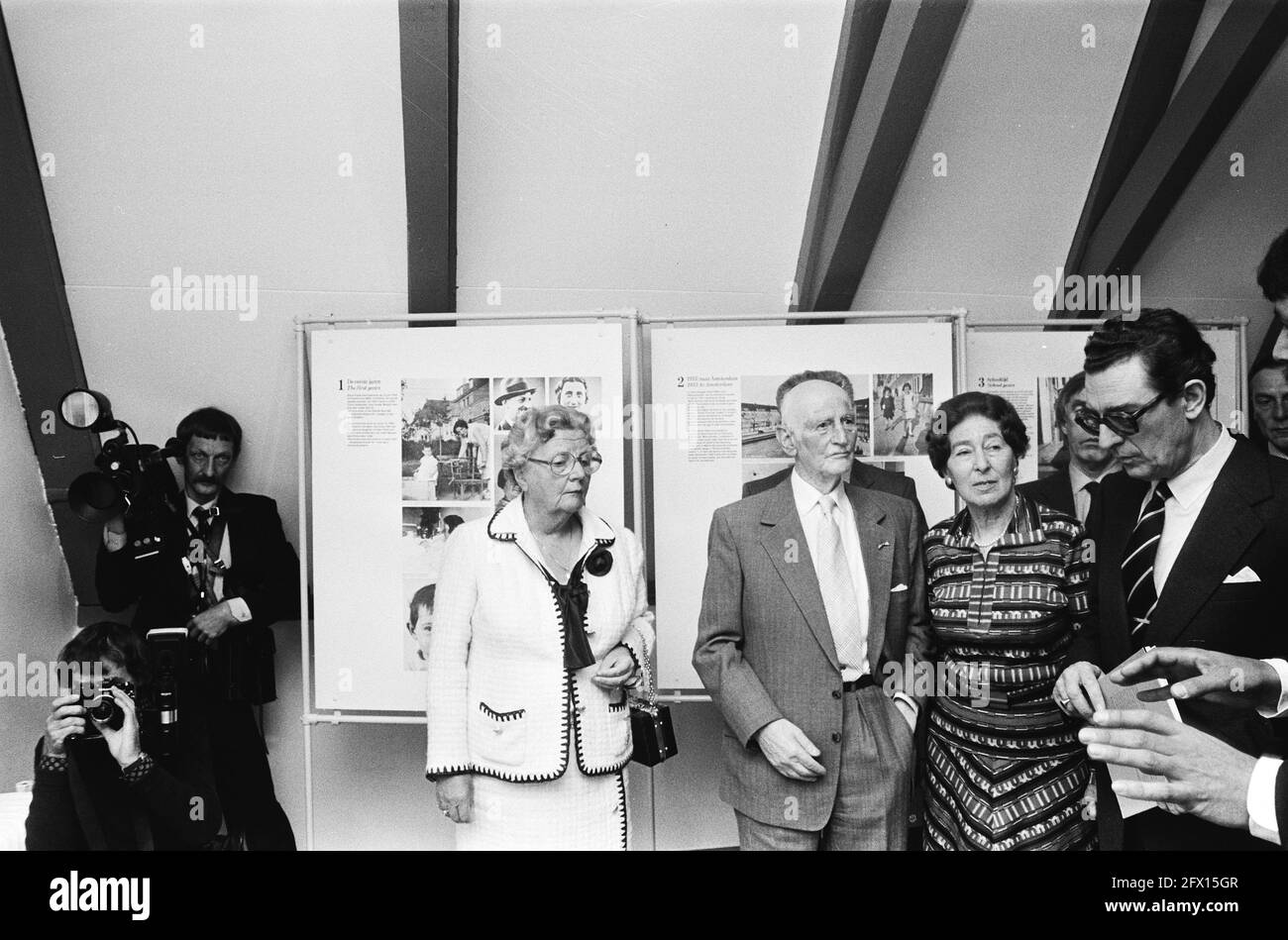 Queen Juliana, Otto Frank and wife, June 12, 1979, visits, queens ...