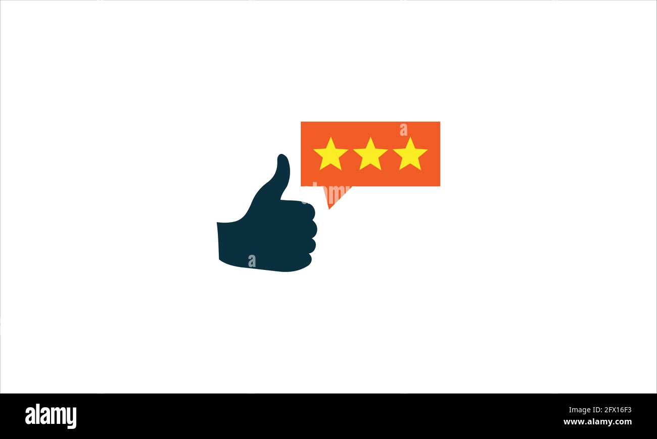 Satisfaction Rating. Customer Feedback icon design for Digital Marketing business concept or ...