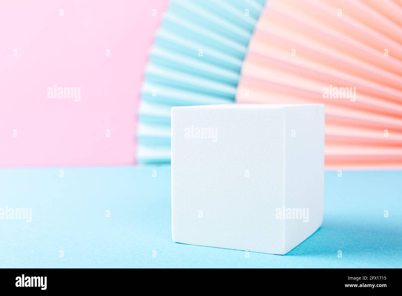 Colorful abstract background with paper fans Stock Photo - Alamy