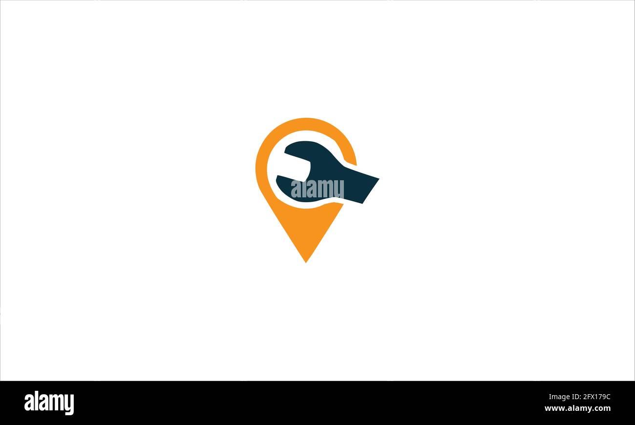 Map marker gear icon Stock Vector Images - Alamy