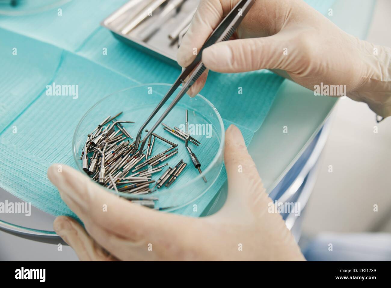 Dentist tools in glass hi-res stock photography and images - Alamy