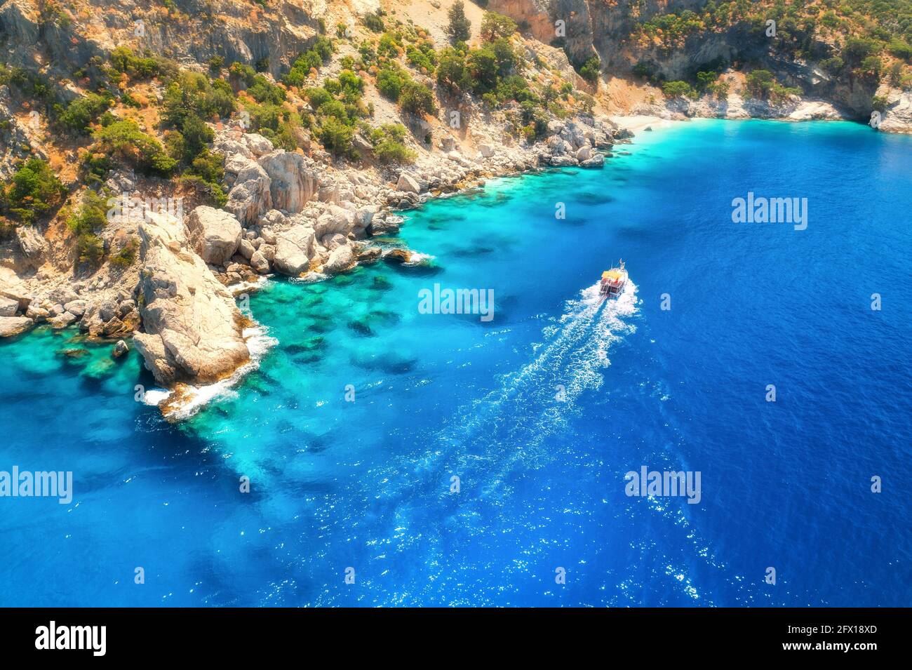 Sunrise boat drone hi-res stock photography and images - Alamy