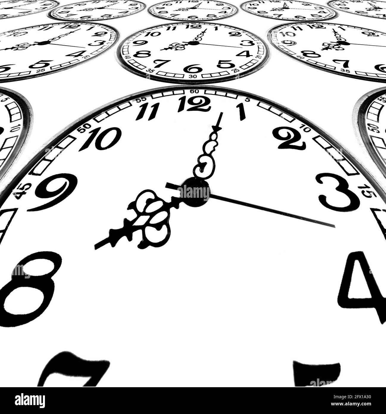 Melting Clock Drawing