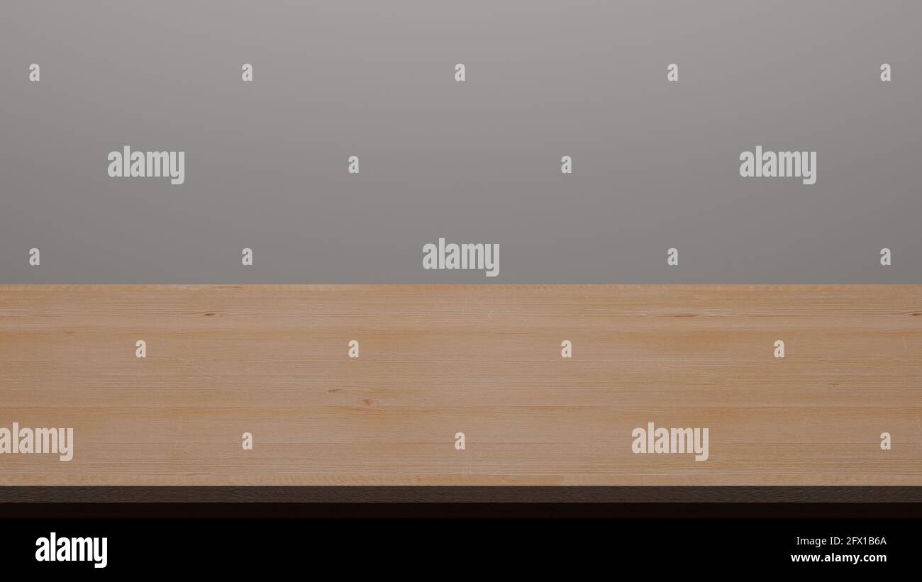 CGI - empty work desk. Office interior. 3D rendering Stock Photo - Alamy