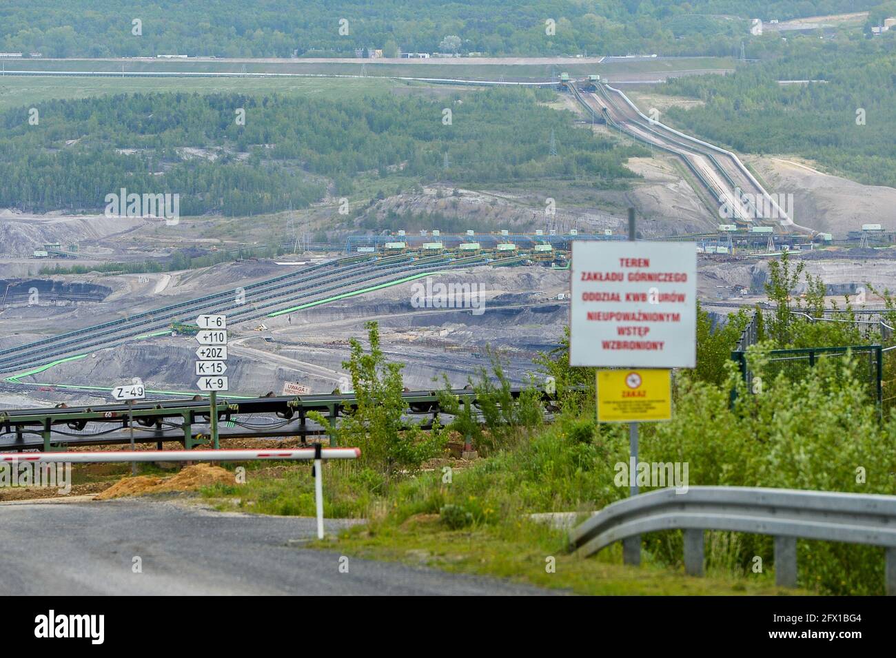 The Turow brown coal mine in Poland, pictured on May 21, 2021. Polish ...