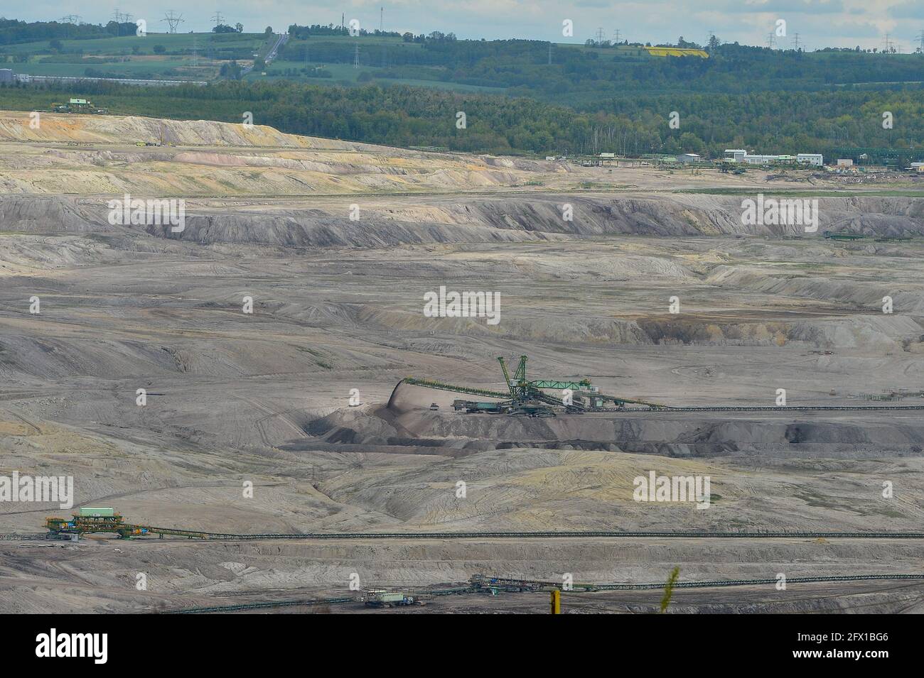 The Turow brown coal mine in Poland, pictured on May 21, 2021. Polish ...