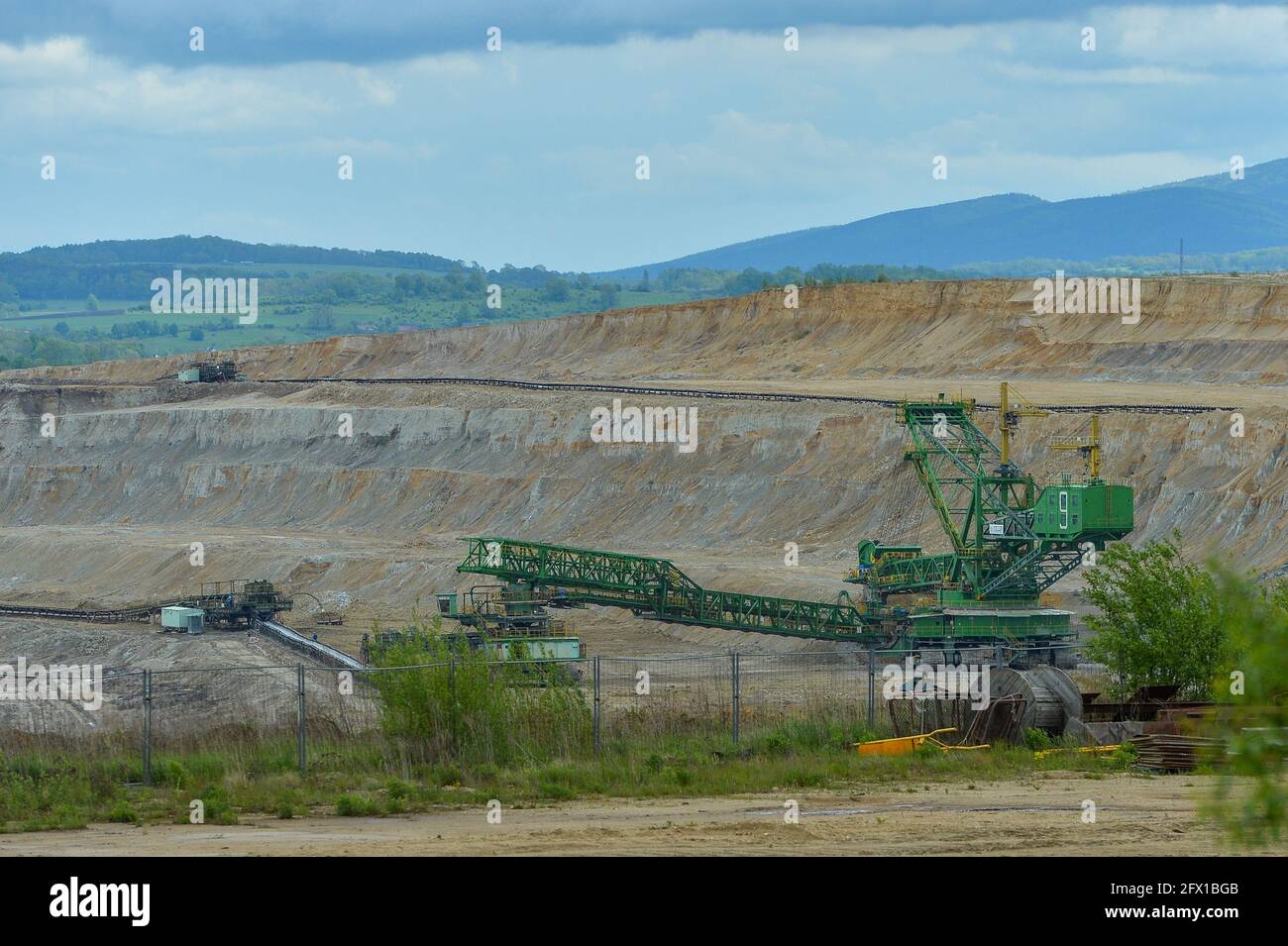The Turow brown coal mine in Poland, pictured on May 21, 2021. Polish ...