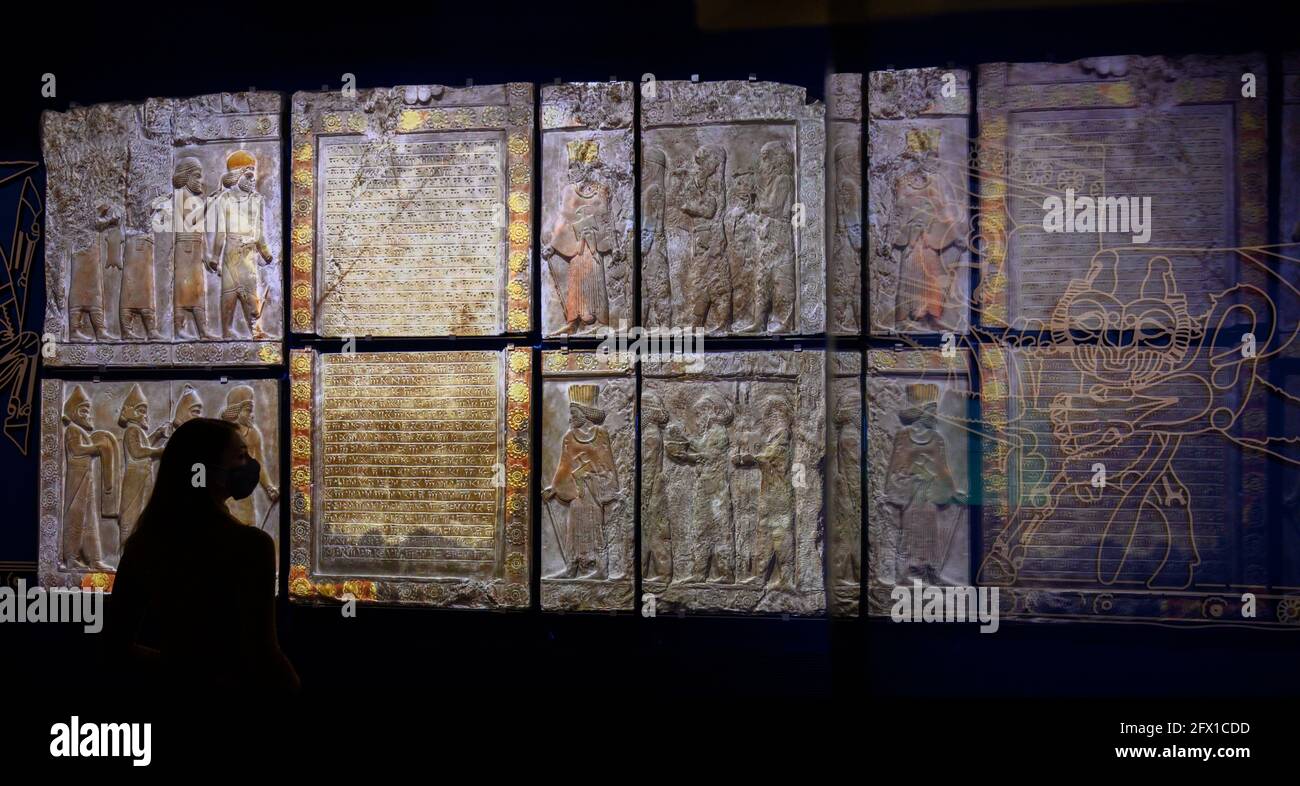 V&A, London UK. 25 May 2021. Epic Iran exhibition explores 5,000 years ...