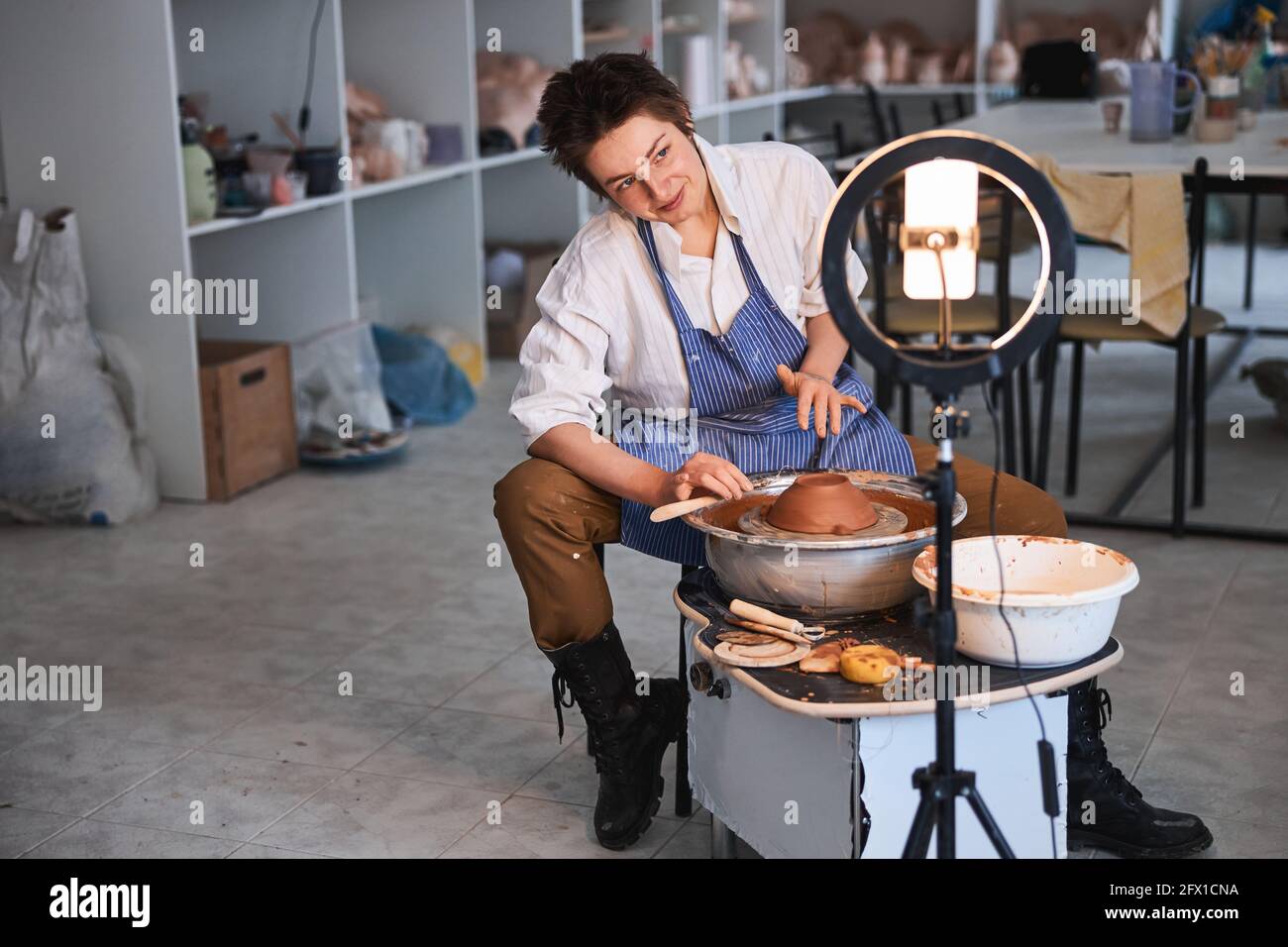Lathe clay hi-res stock photography and images - Alamy