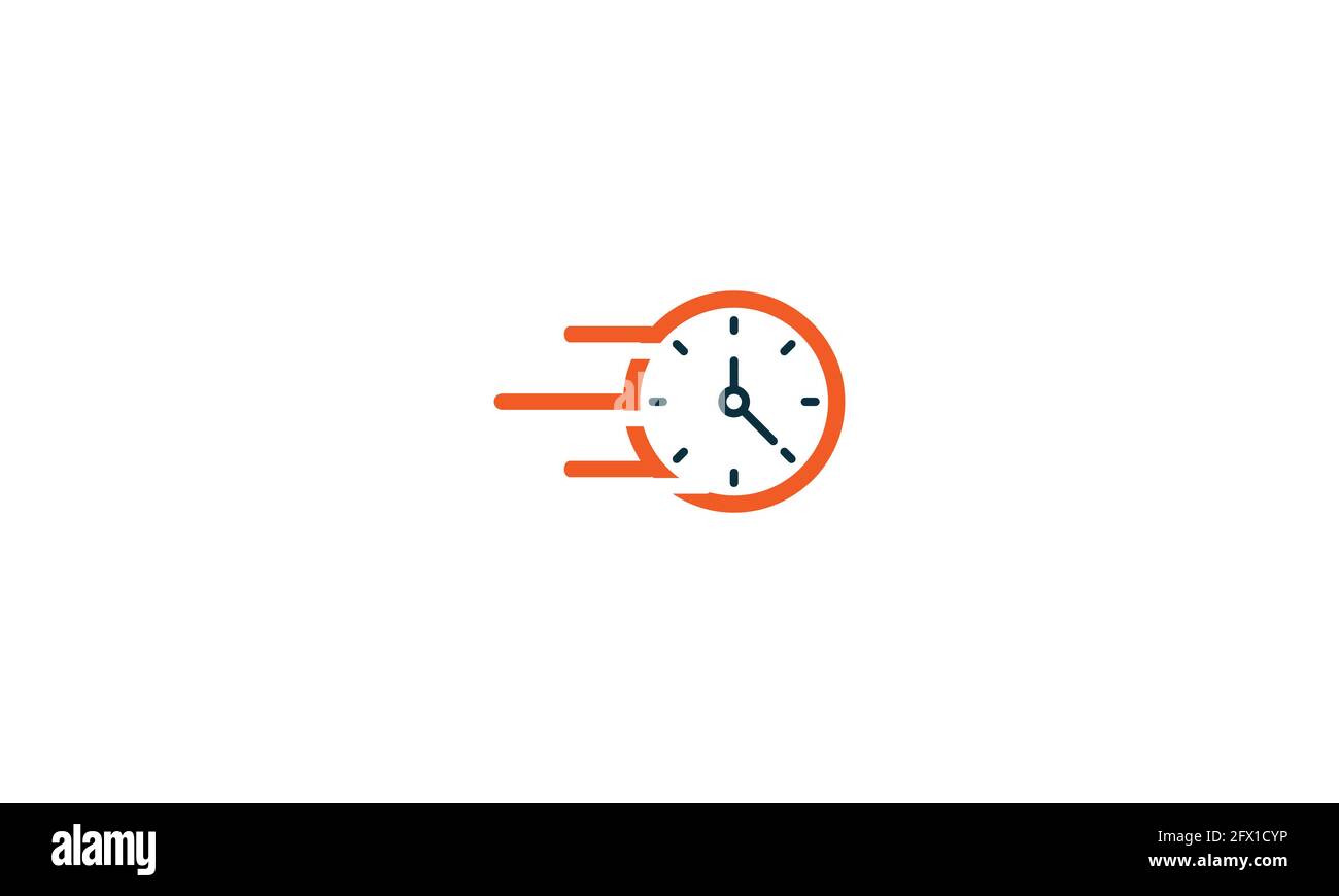 Time icon design. Task time icon in modern outline style design. Vector ...