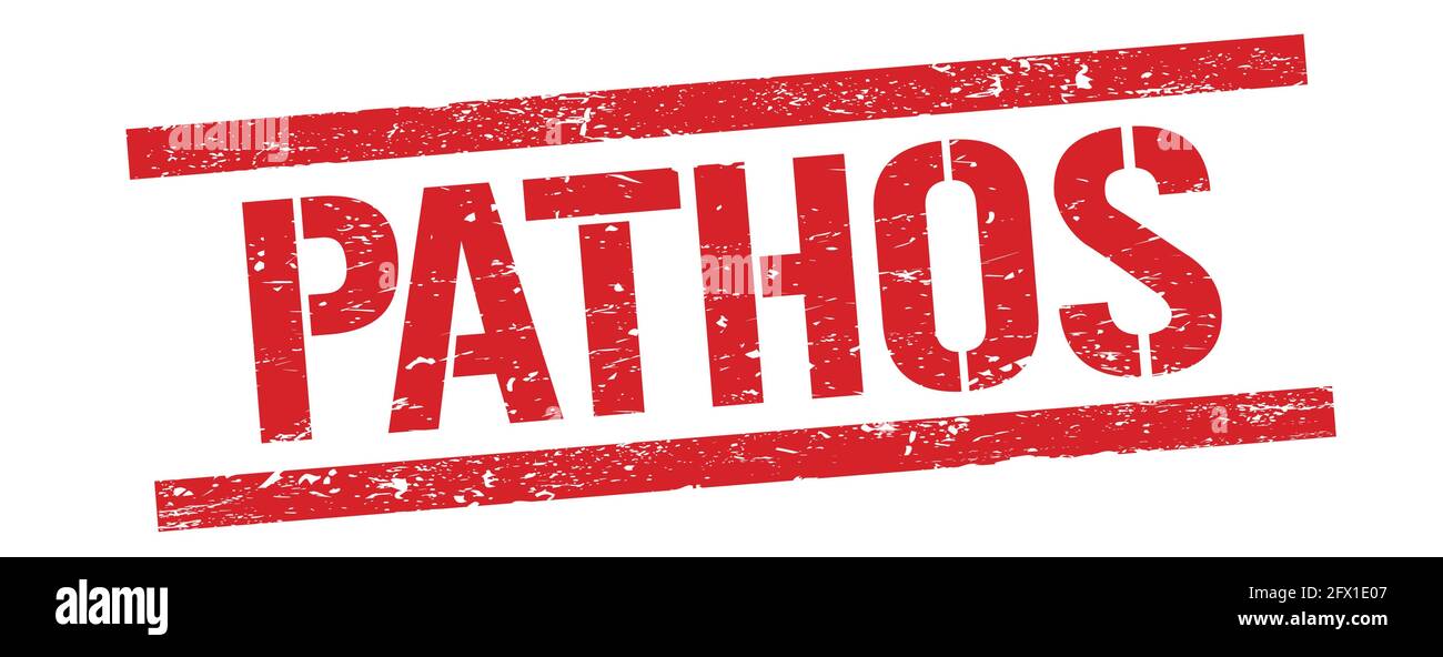 PATHOS text on red grungy rectangle stamp sign Stock Photo - Alamy