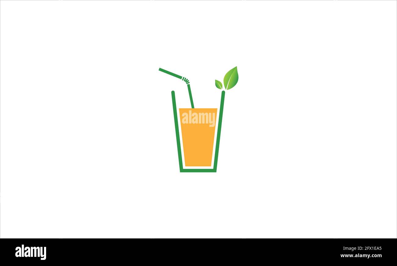 Vintage orange juice glass Stock Vector Images - Alamy