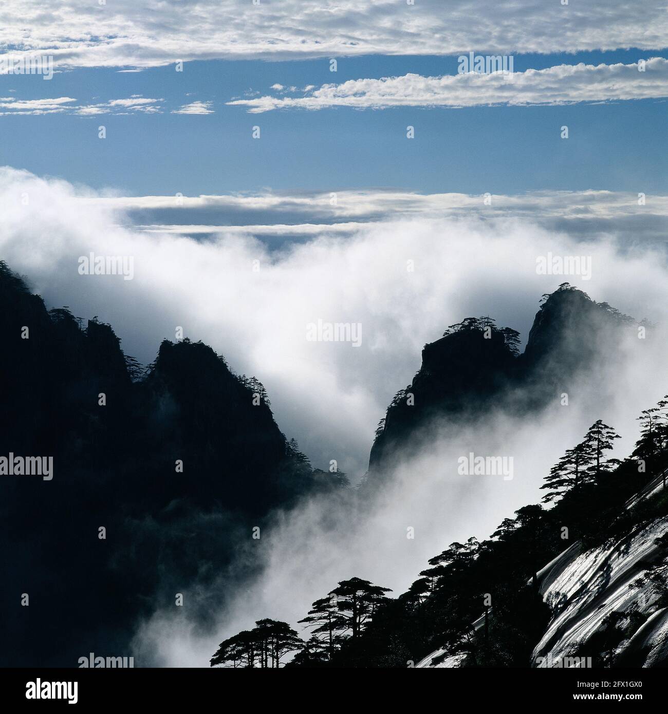 High-definition background map of high mountains and flowing water ...