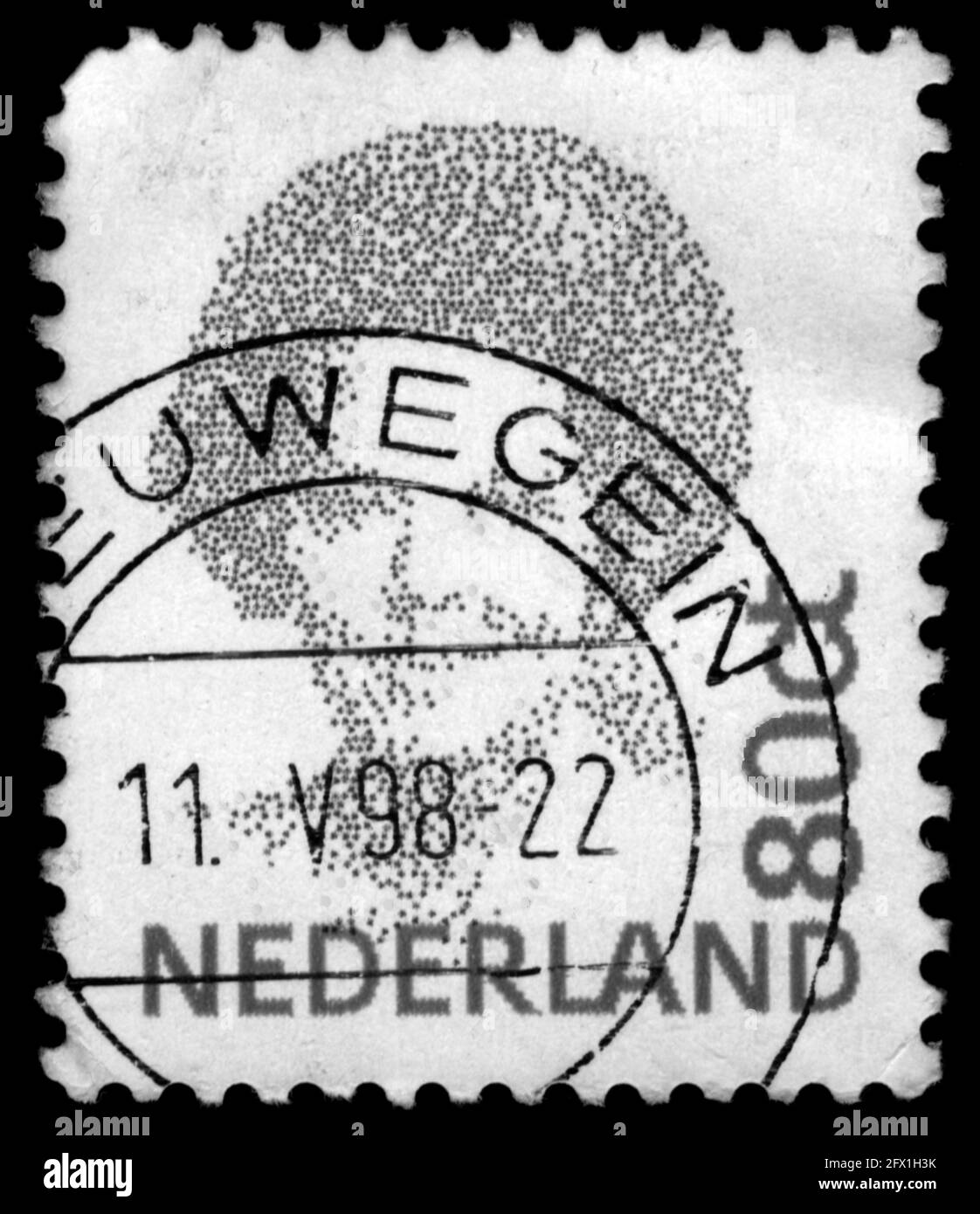 Netherlands postage stamp Black and White Stock Photos & Images - Alamy