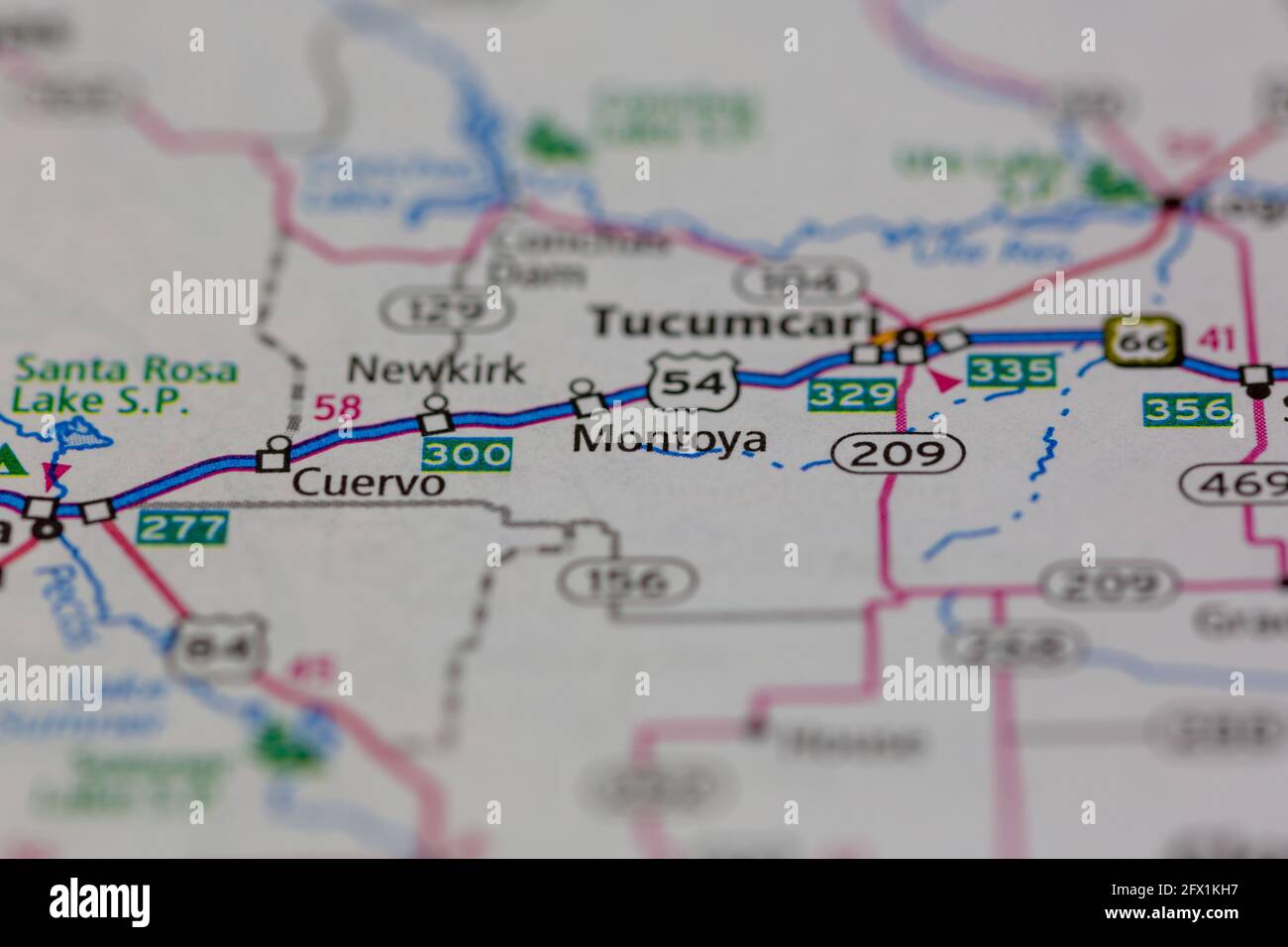 Map of montoya hi-res stock photography and images - Alamy