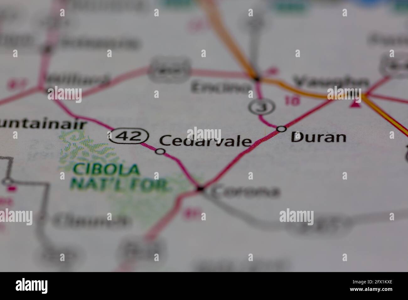 Cedarvale map hi-res stock photography and images - Alamy