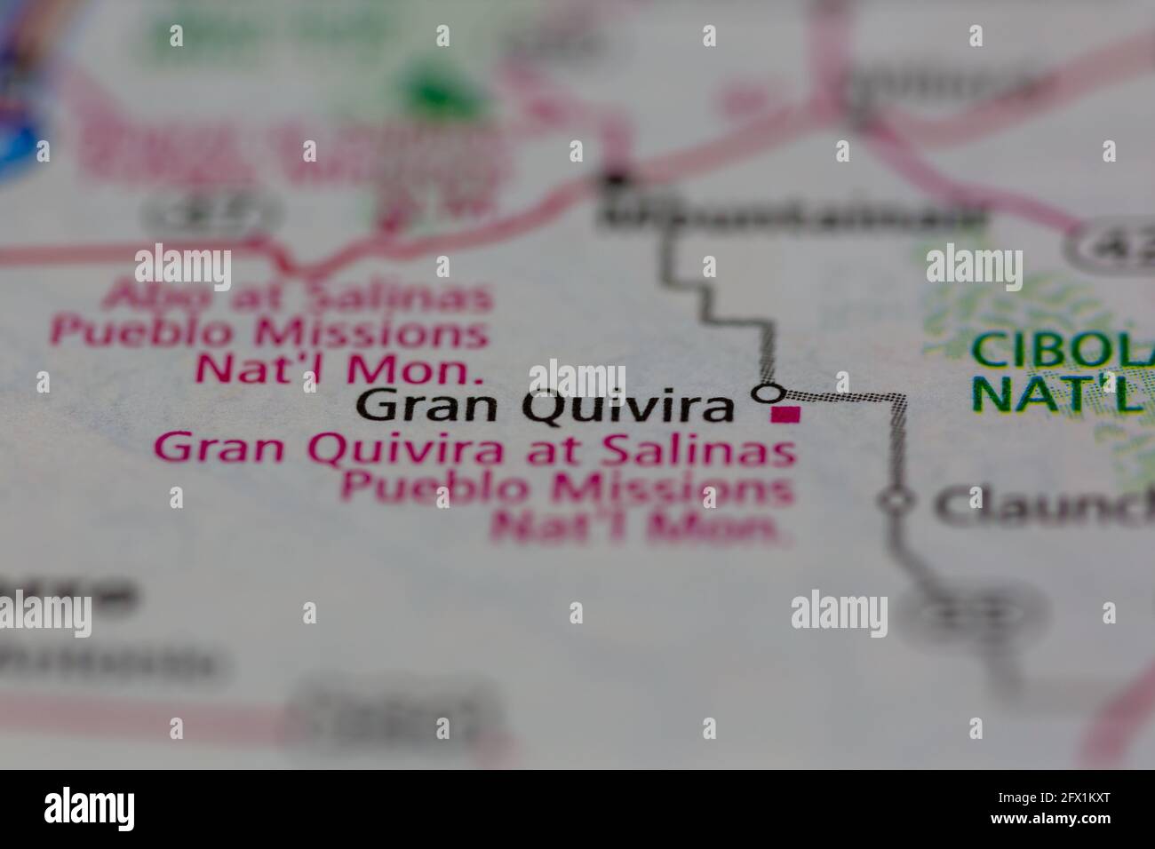 Gran quivira on a map hi-res stock photography and images - Alamy