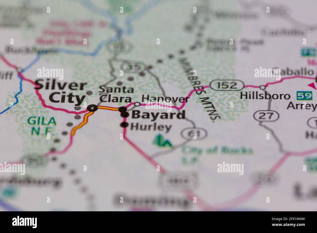 Hanover new mexico map hi-res stock photography and images - Alamy