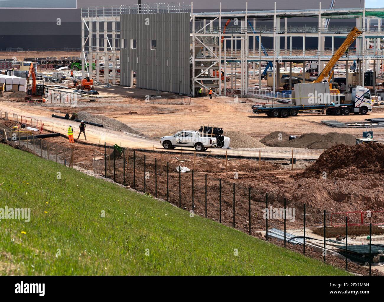 New warehouse under construction Stock Photo - Alamy