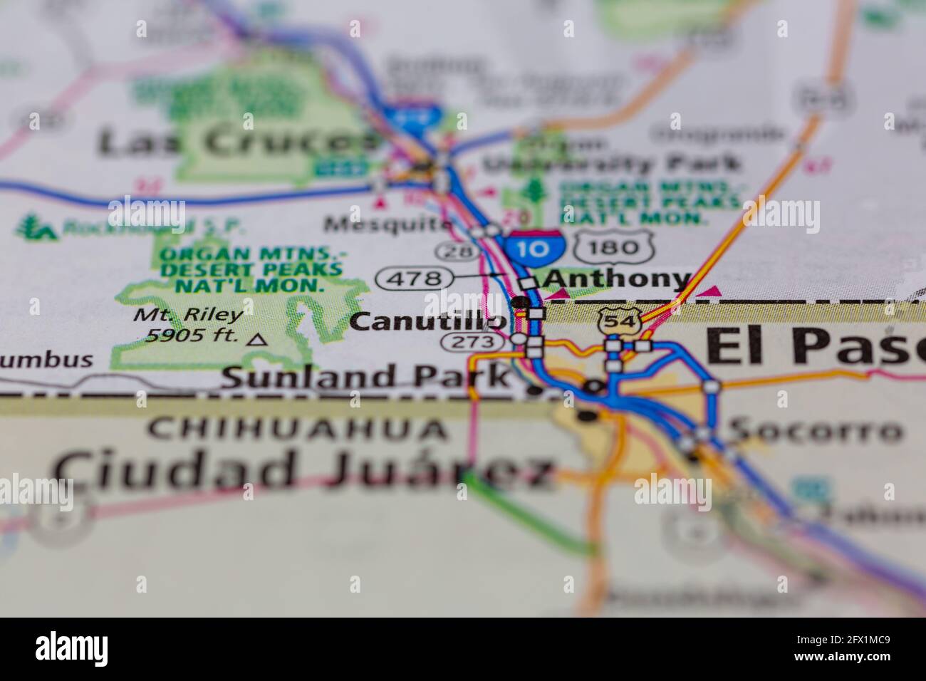 Map of canutillo new mexico hi-res stock photography and images - Alamy