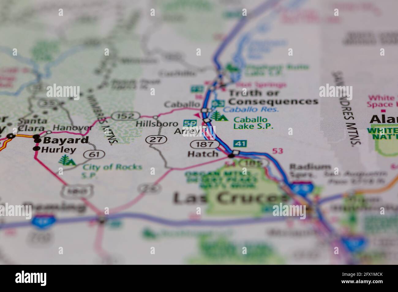 Arrey new mexico map hi-res stock photography and images - Alamy