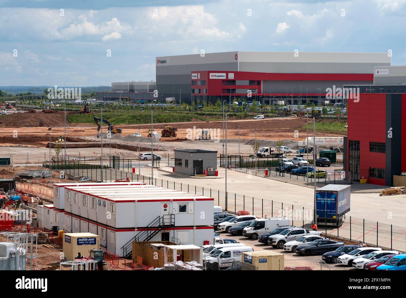 Construction site on a business park Stock Photo - Alamy