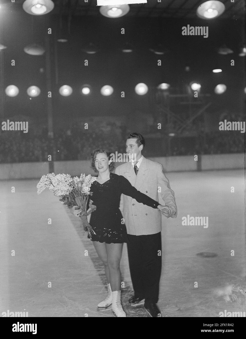 Figure skating in Apollohal, February 14, 1950, Figure skating, The ...