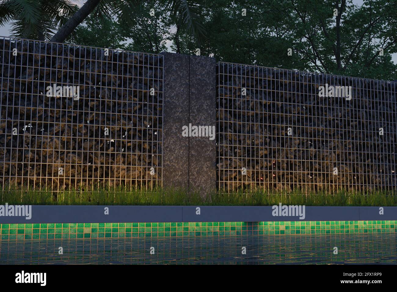 Gabion basket water hi-res stock photography and images - Alamy