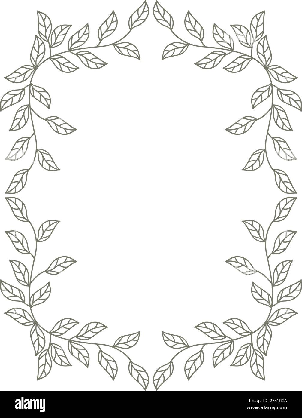 leaves frame, graphic design element Stock Vector Image & Art - Alamy