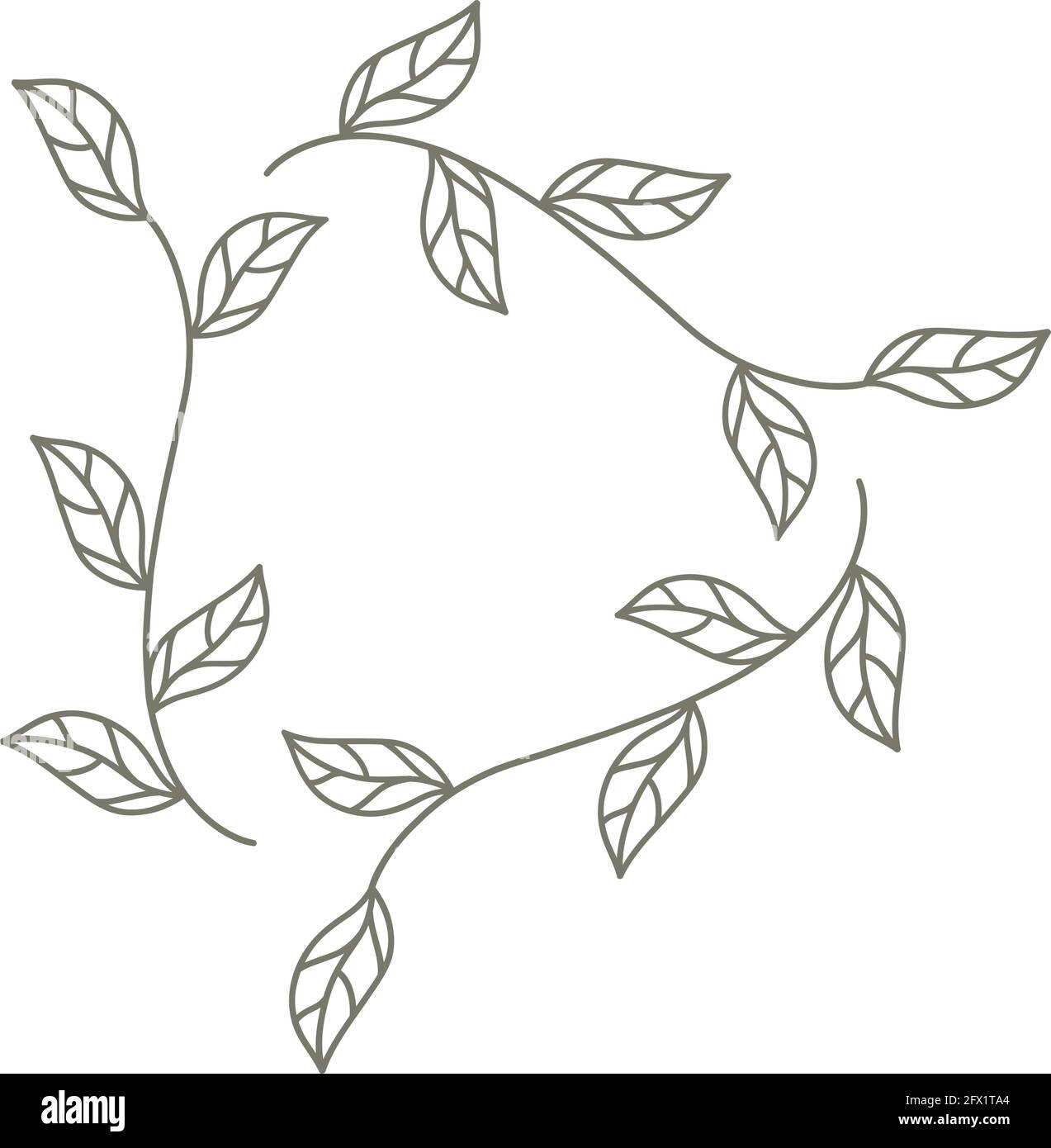 leaves frame, graphic design element Stock Vector Image & Art - Alamy