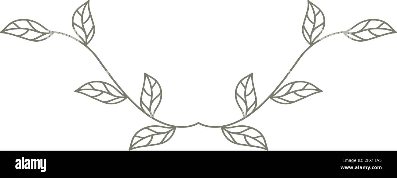 leaves frame, graphic design element Stock Vector Image & Art - Alamy