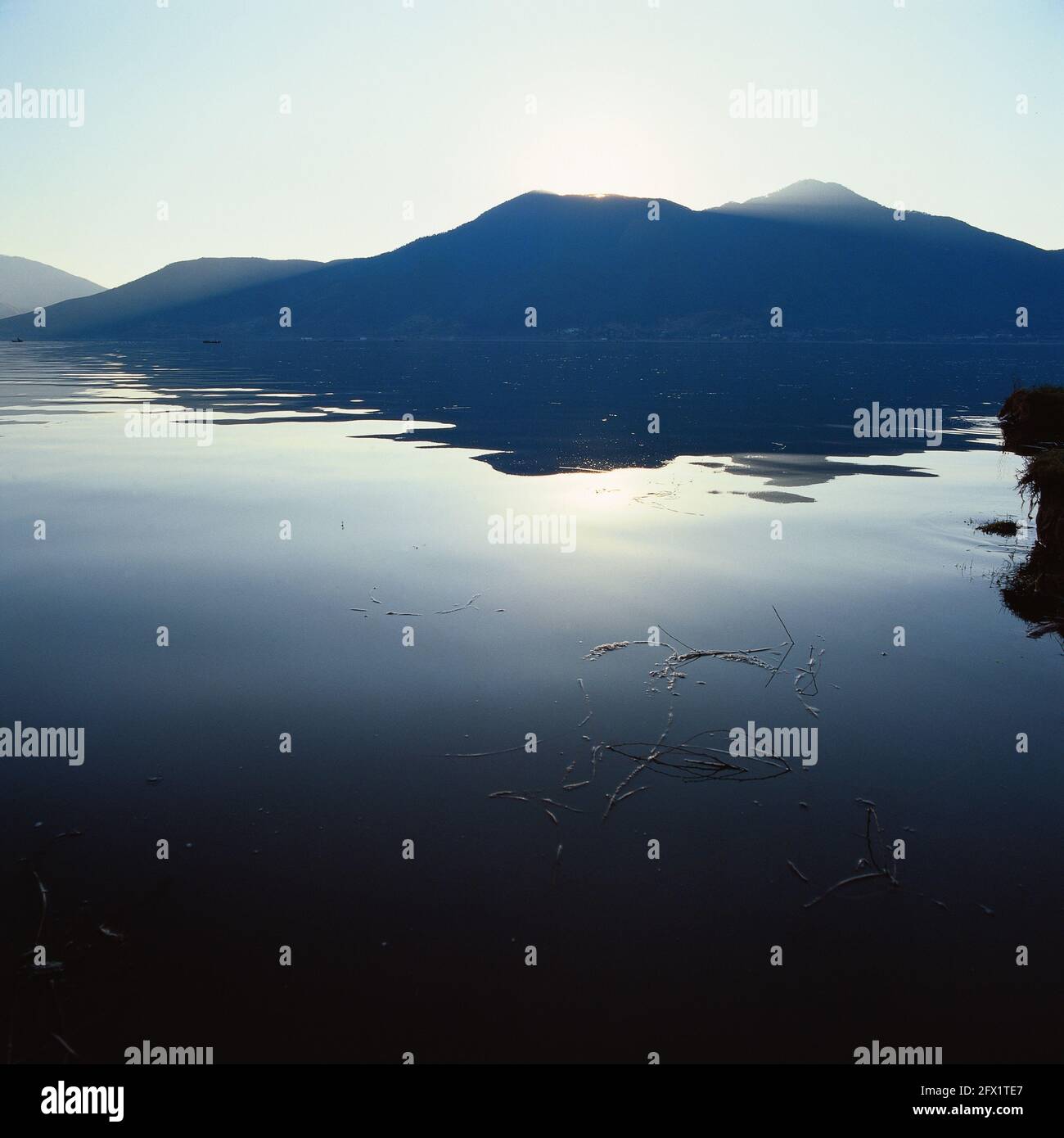 High-definition background map of high mountains and flowing water ...