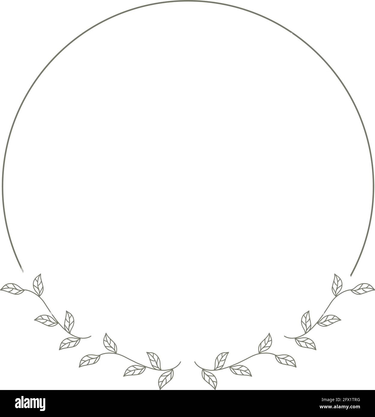 leaves frame, graphic design element Stock Vector Image & Art - Alamy