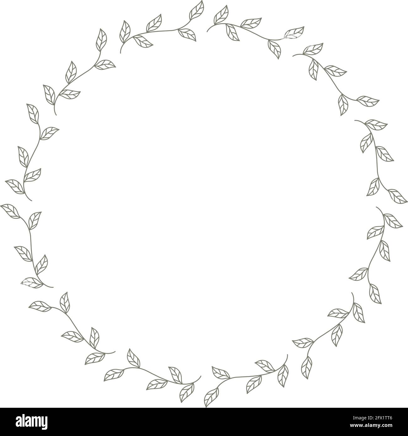 leaves frame, graphic design element Stock Vector Image & Art - Alamy