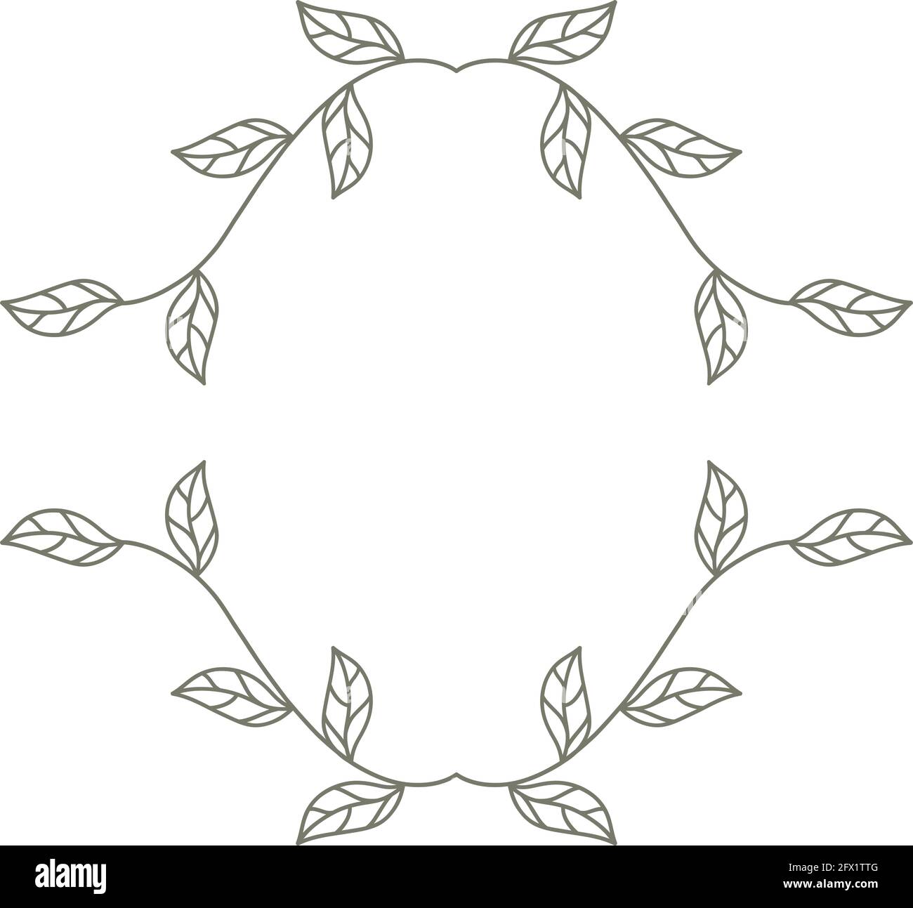 leaves frame, graphic design element Stock Vector Image & Art - Alamy