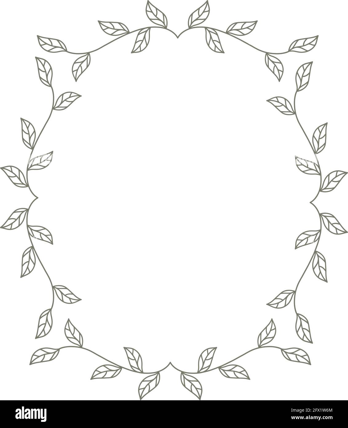 leaves frame, graphic design element Stock Vector Image & Art - Alamy