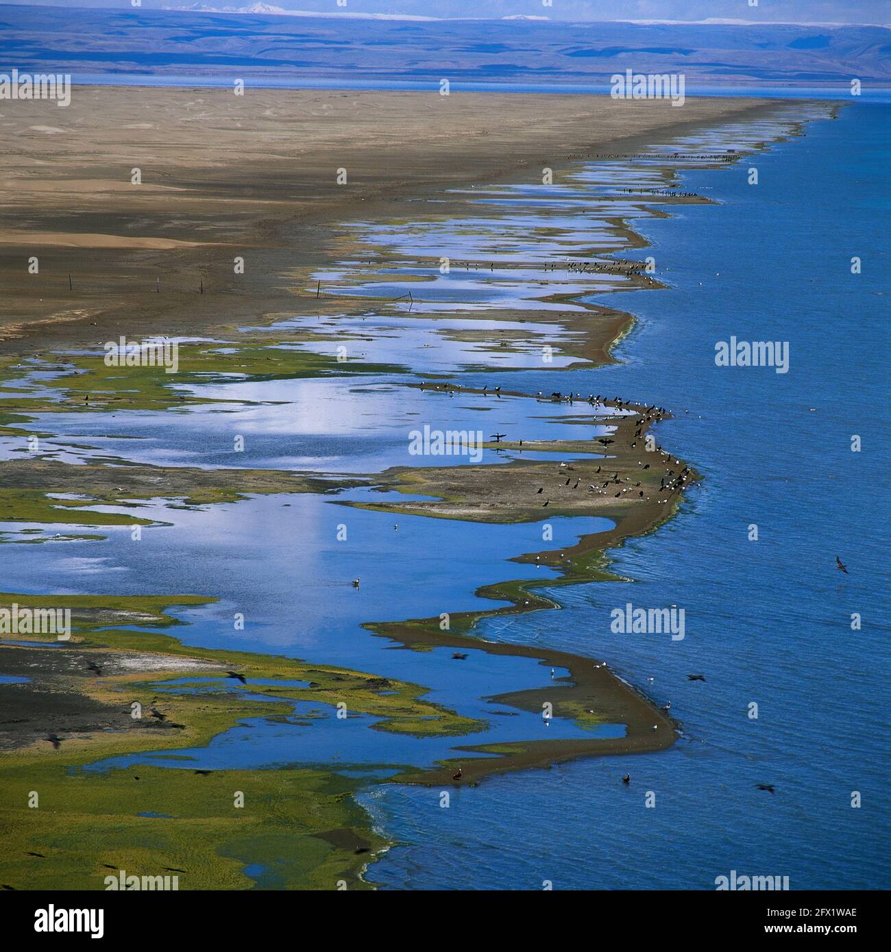 High-definition background map of high mountains and flowing water ...