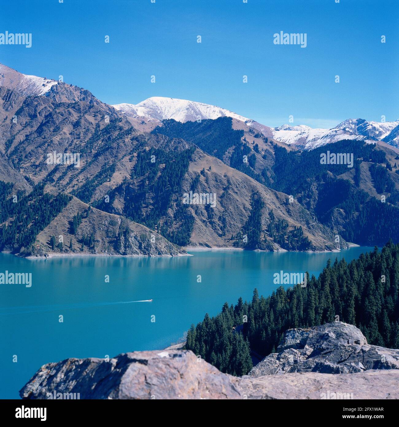 High-definition background map of high mountains and flowing water ...