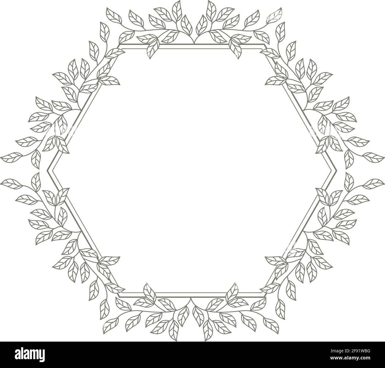leaves frame, graphic design element Stock Vector Image & Art - Alamy